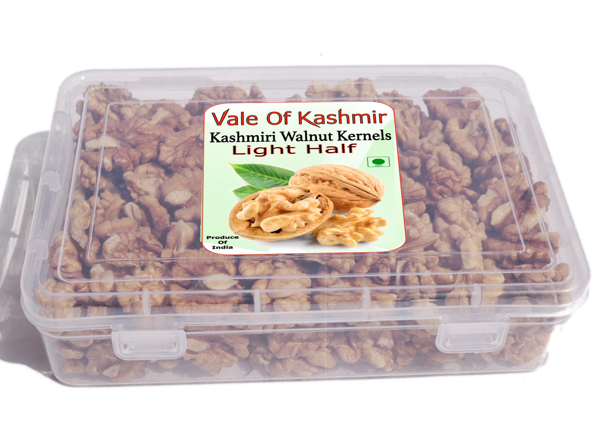 Vale Of Kashmir Kashmiri Mamra Badam Almonds + Kashmiri Walnuts1 kg In ...